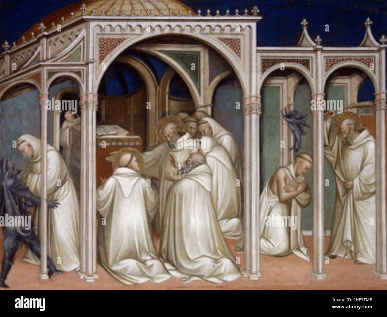 Saint Benedict Spinello Aretino 003 Stock Photo - Alamy