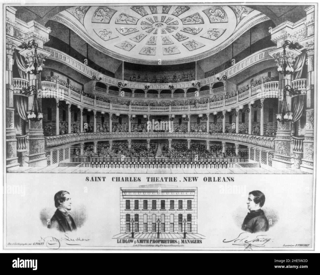 Saint Charles Theatre New Orleans Ludlow Smith Stock Photo - Alamy
