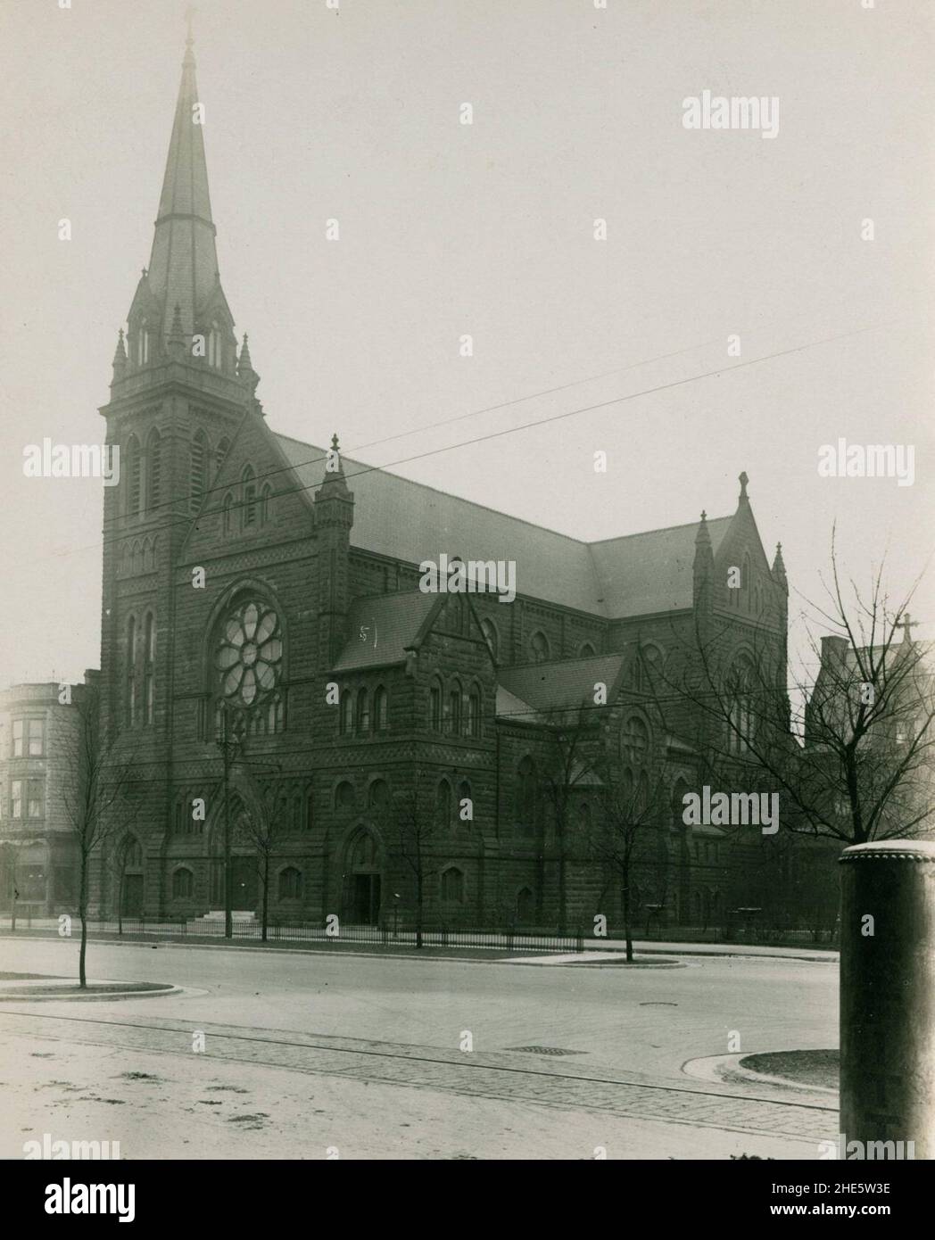 Saint Charles Borromeo Church, Chicago, 1913 Stock Photo - Alamy