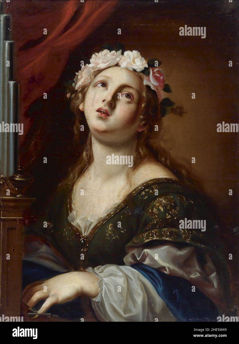 Saint Cecilia (Florence 17th century Stock Photo - Alamy