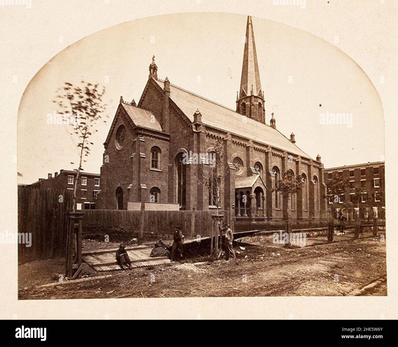 Saint Clement's Church in Philadelphia by John Moran Stock Photo - Alamy