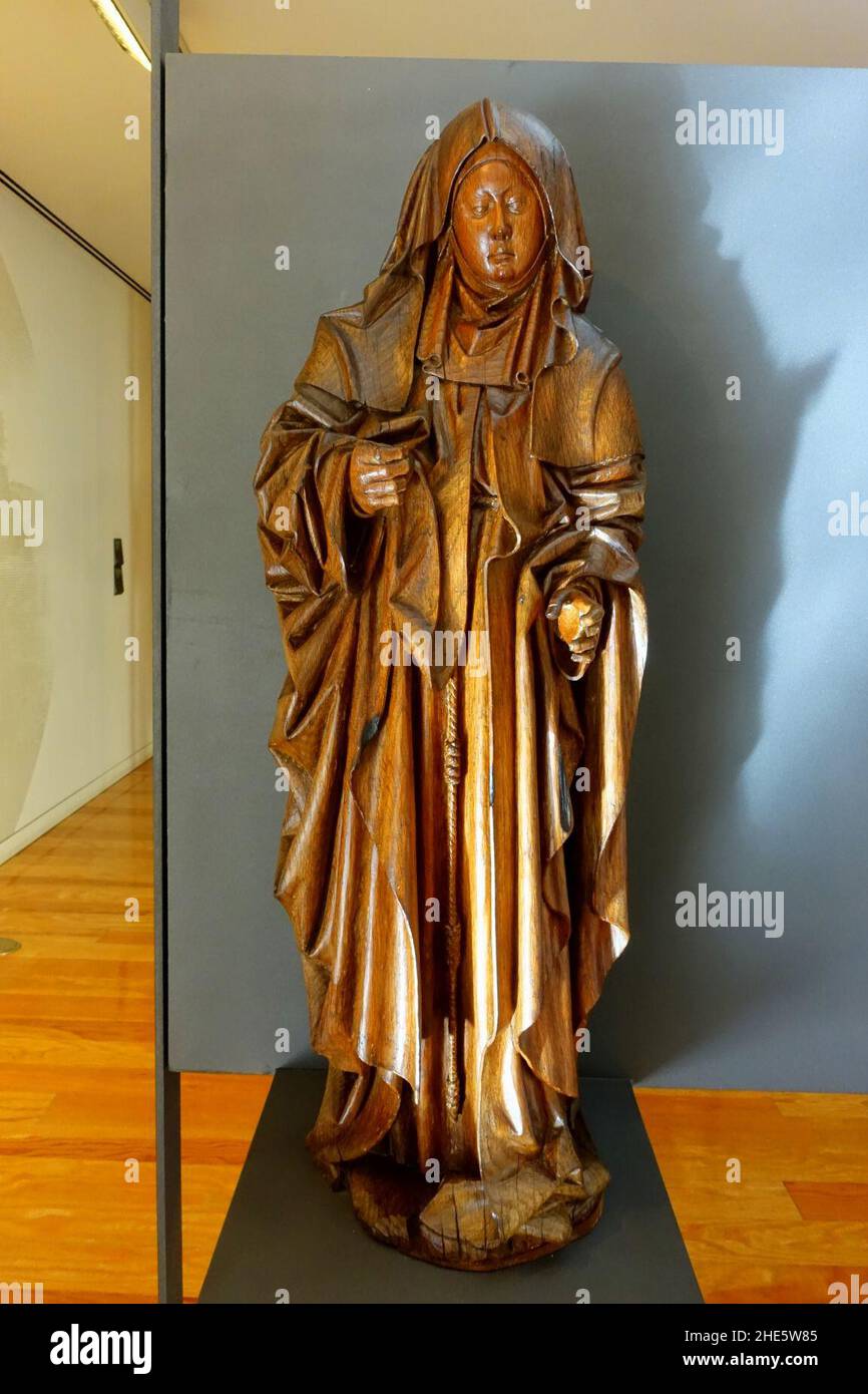 Saint Claire, from the Mosteiro de Santa Clara, 16th century Stock ...