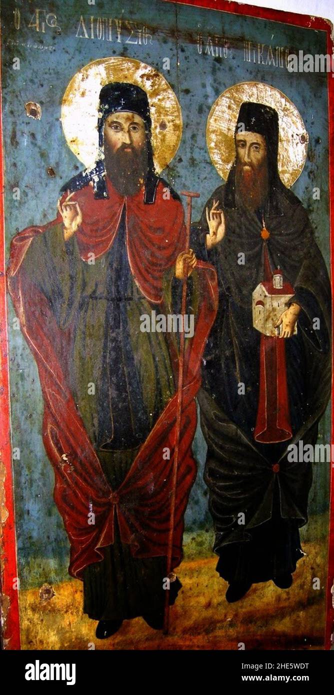 Saint Dionisius of Olympus and Saint Nicanor Stock Photo - Alamy