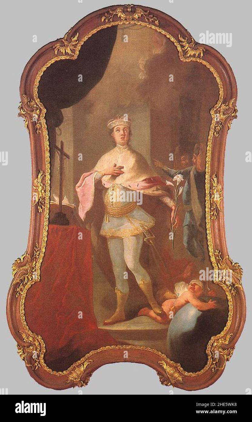 Saint Emeric of Hungary by Johan Ignaz Cimbal Stock Photo - Alamy