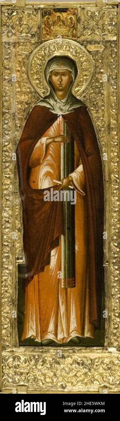 Saint Eudoxia (17th c. Novodevichiy Stock Photo - Alamy