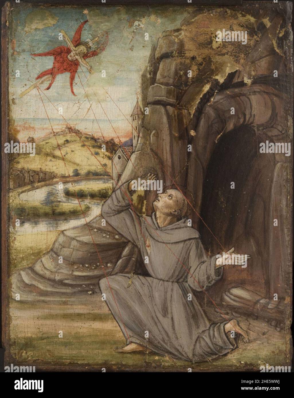Saint Francis of Assisi Receiving the Stigmata Cat164b-nyd Stock Photo ...
