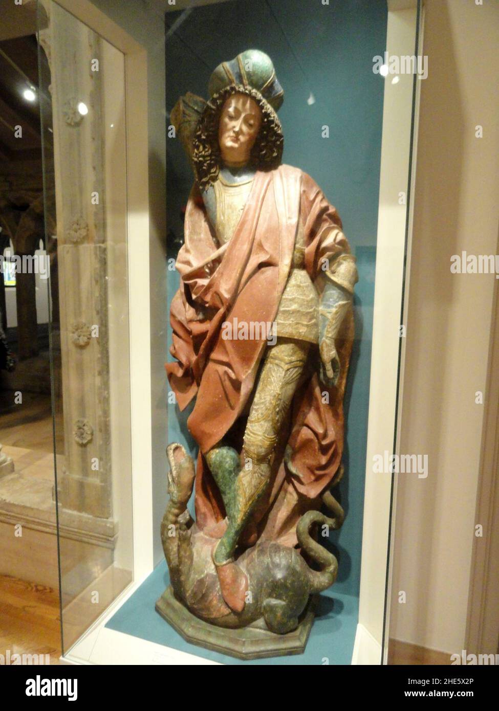 Saint George and the Dragon, Austria, c. 1500 Stock Photo - Alamy