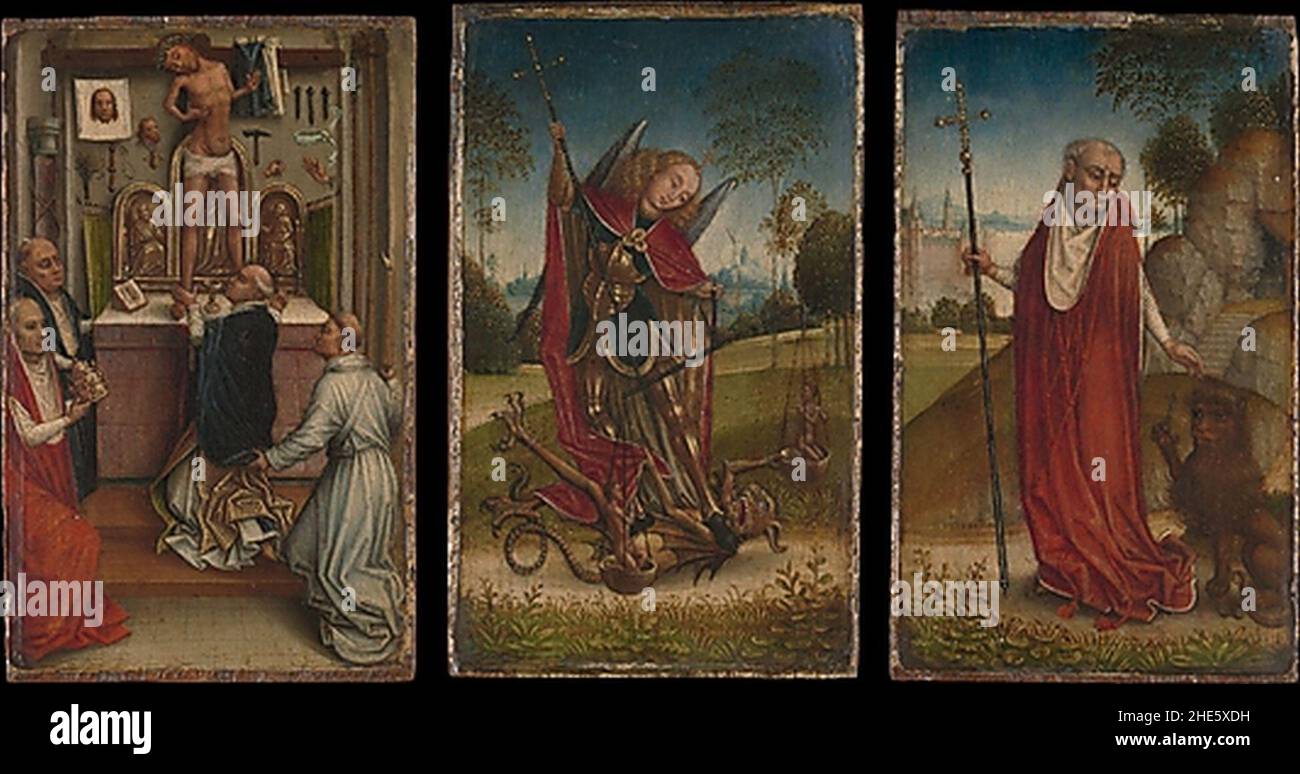 Saint Gregory mass, Saint Michael and Saint Jerome Master of the Saint ... Saint Gregory mass, Saint Michael and Saint Jerome Master of the Saint ...