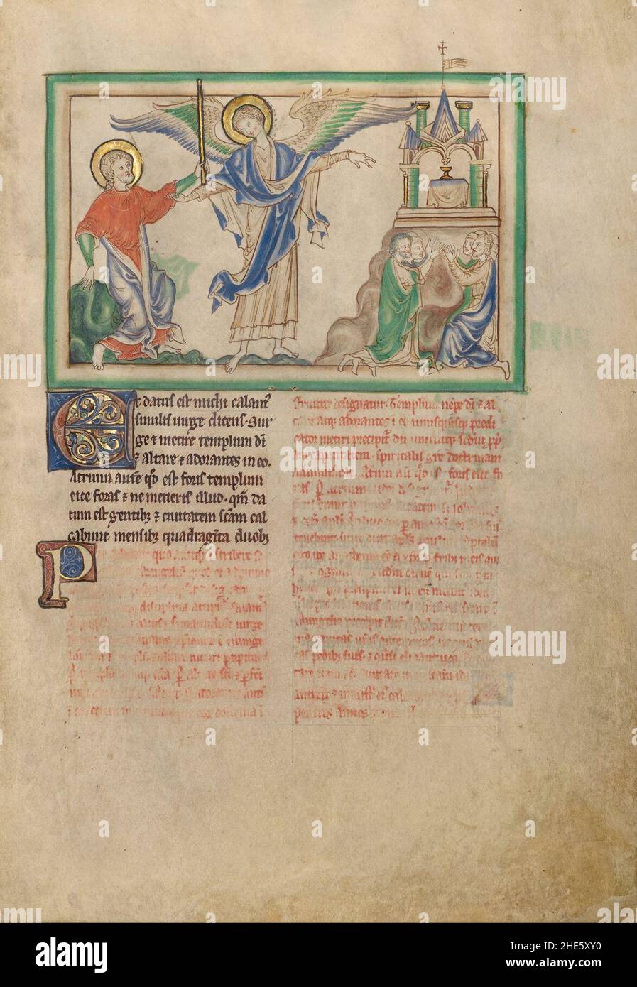 Saint John Takes the Rod to Measure the Temple Stock Photo - Alamy