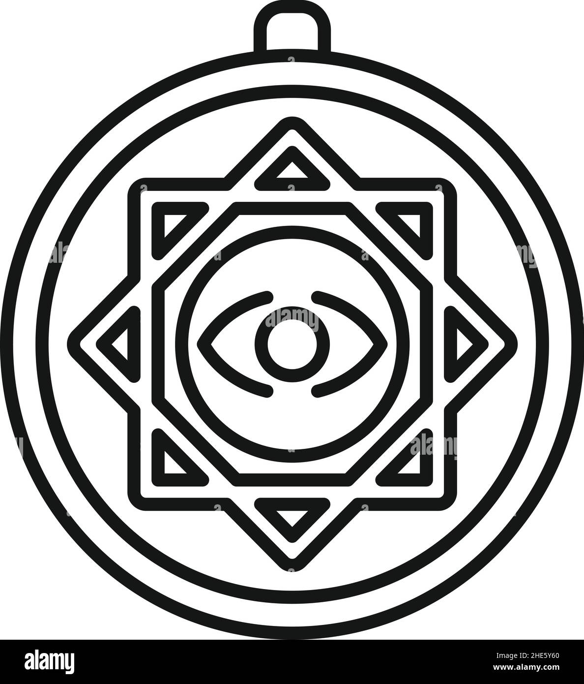 Japan amulet icon outline vector. Japanese amulet. Magic game Stock ...