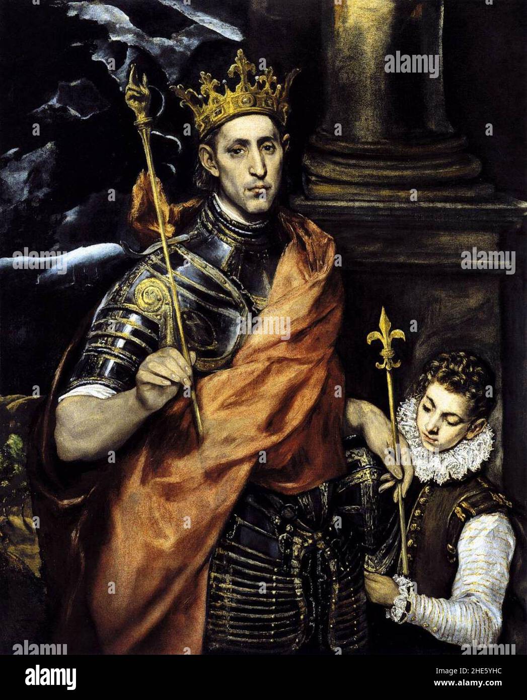 Saint Louis IX by El Greco Stock Photo - Alamy