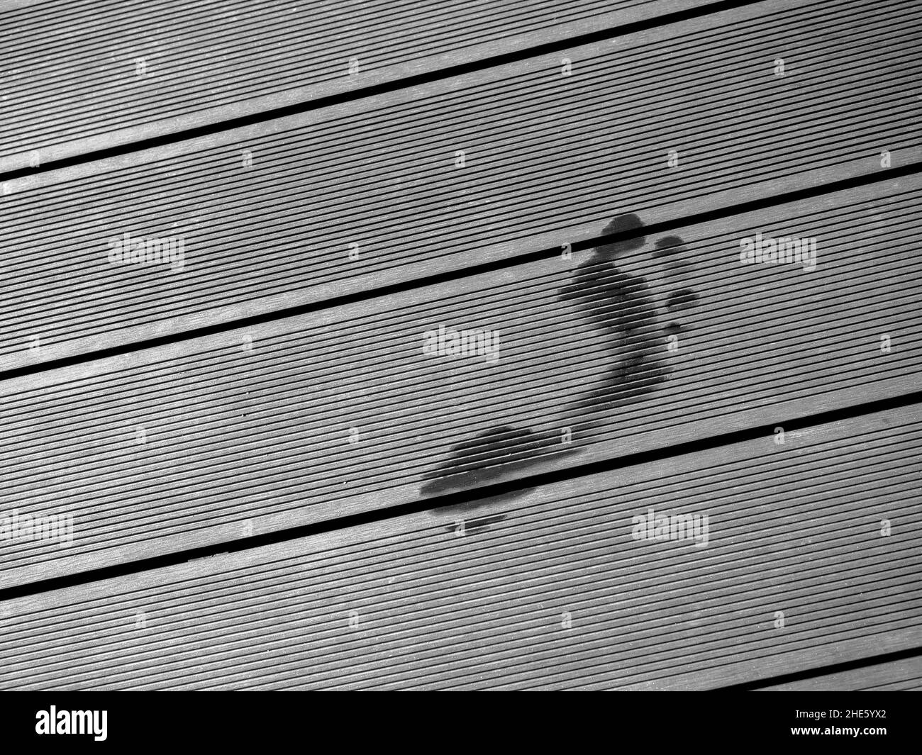 Wet footprint on floor Black and White Stock Photos & Images - Alamy