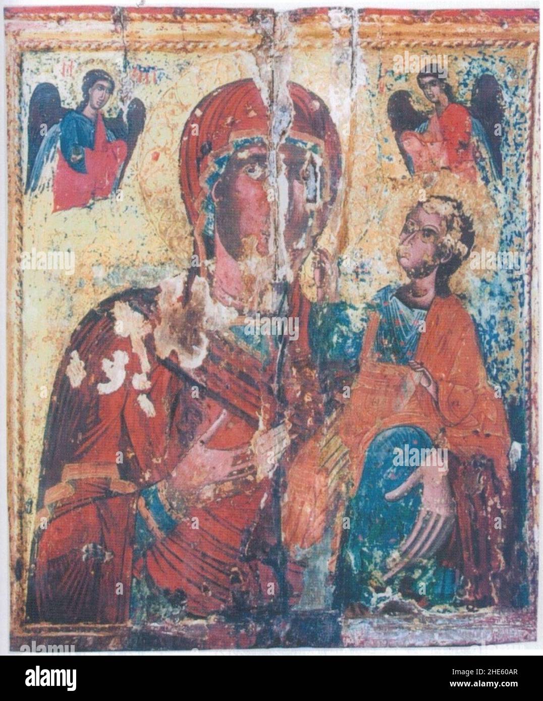 Saint Mary with Christ Icon from Malovishta, Beginning of 17th Century ...