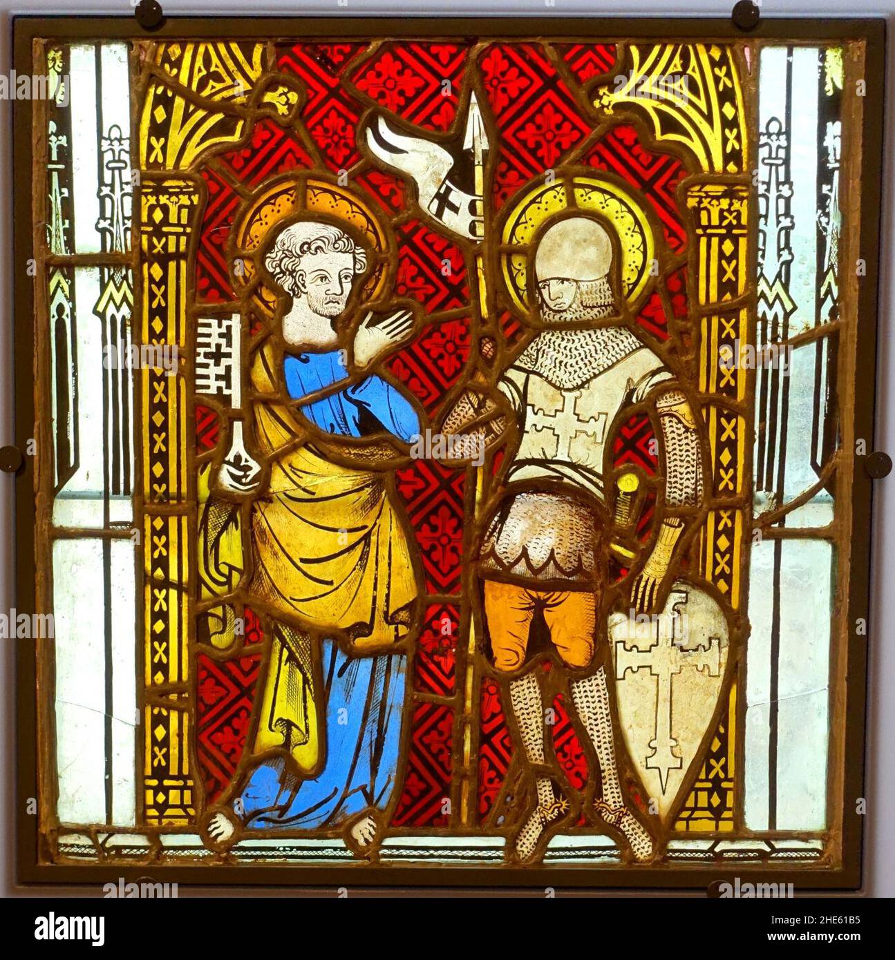 Saint Peter and Saint Gereon, Köln, c. 1350, stained and painted glass ...