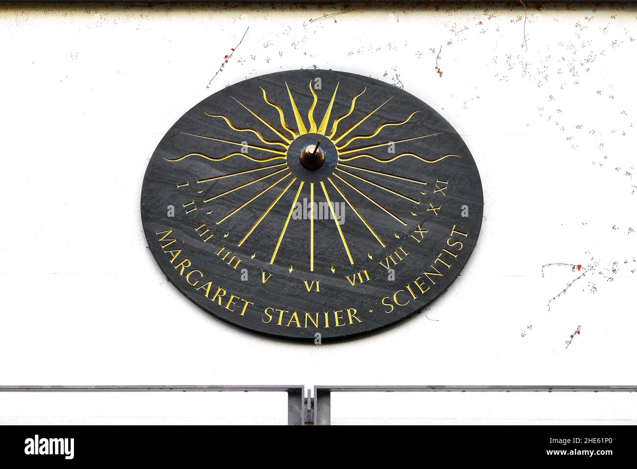 The margaret Stainer memorial sundial at Newnham college, an ...