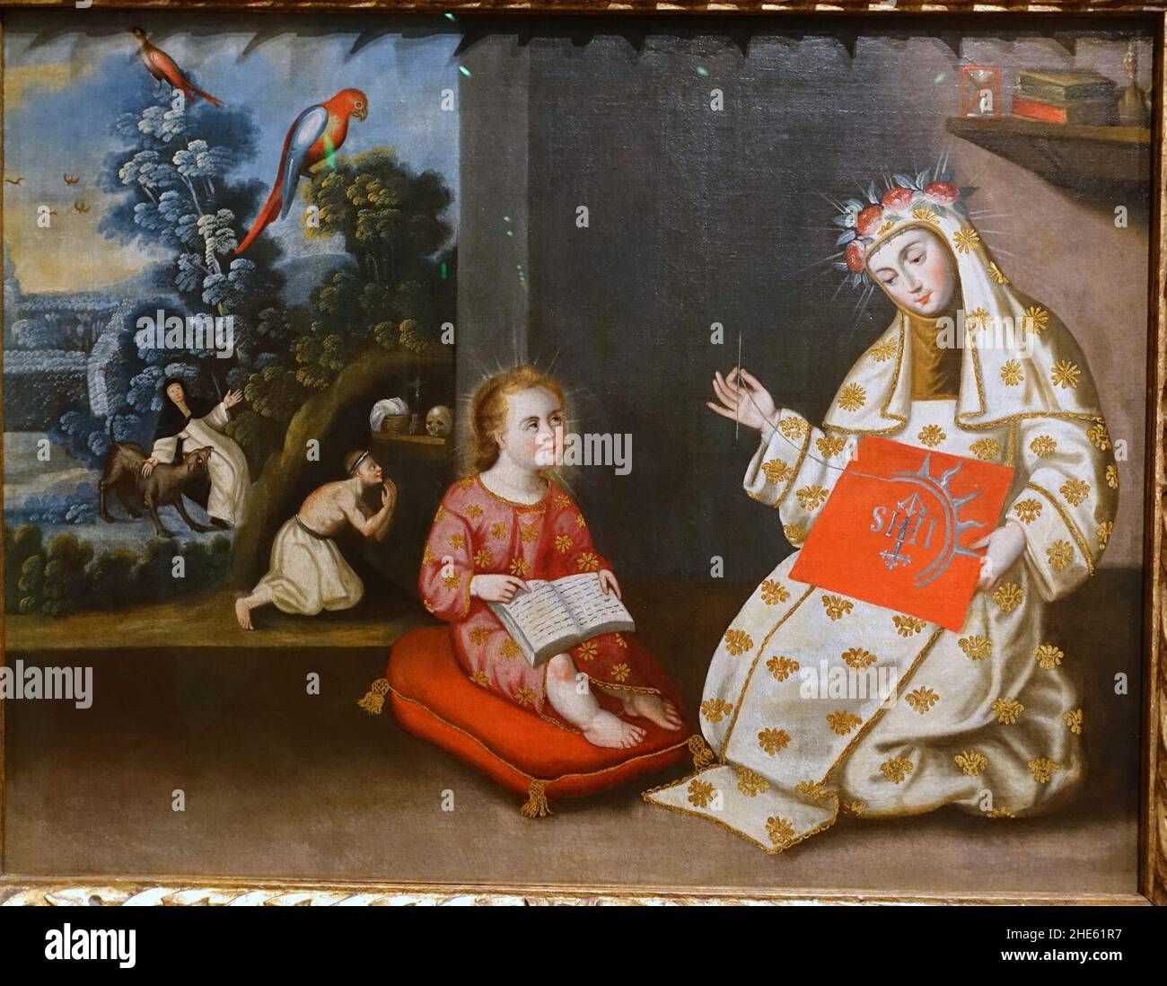 Saint Rose of Lima, artist unknown, Cuzco, Peru, 1700s, oil on canvas ...