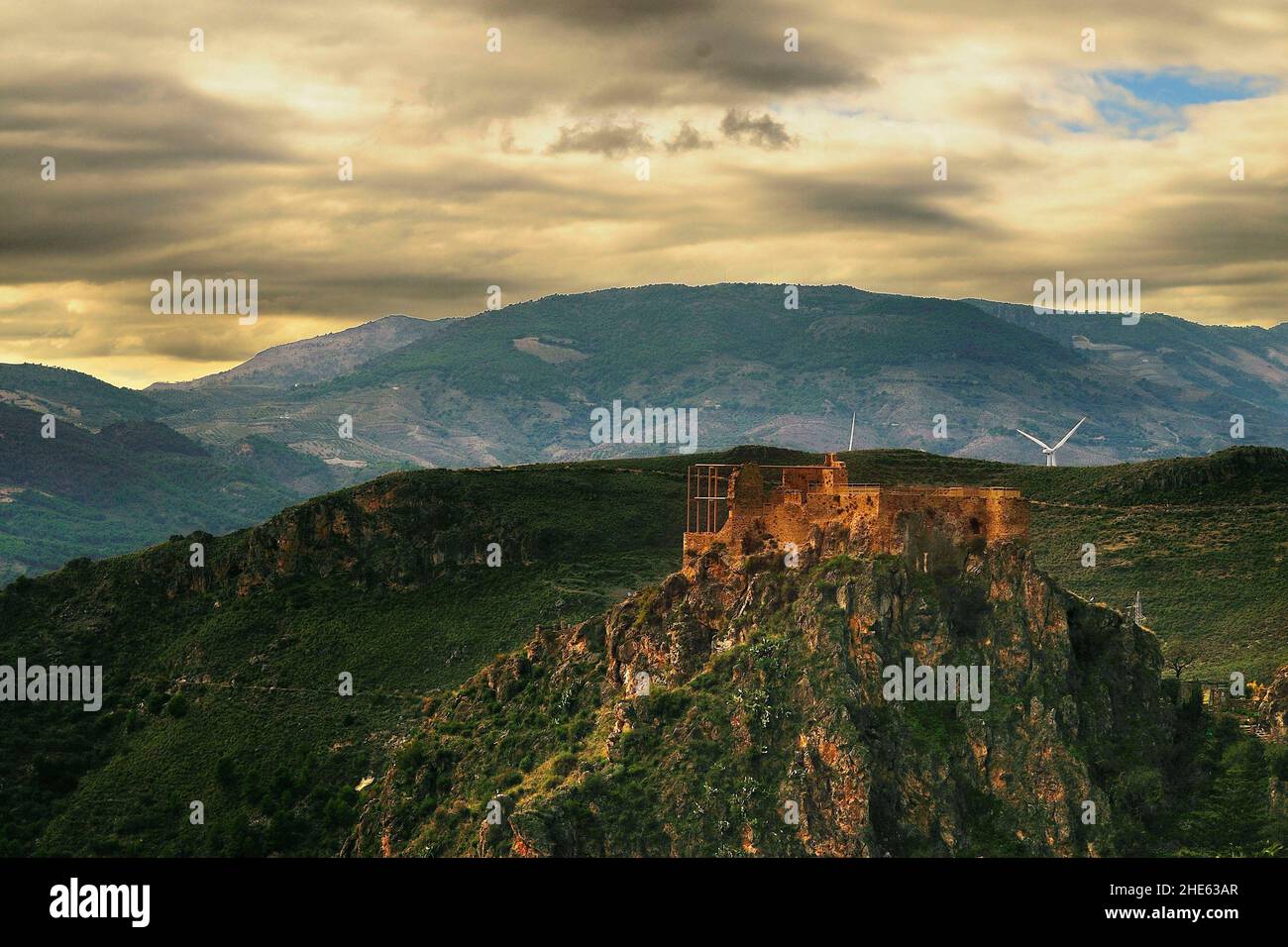 Castle of Lanjaron in the Alpujarra Granadina Stock Photo - Alamy