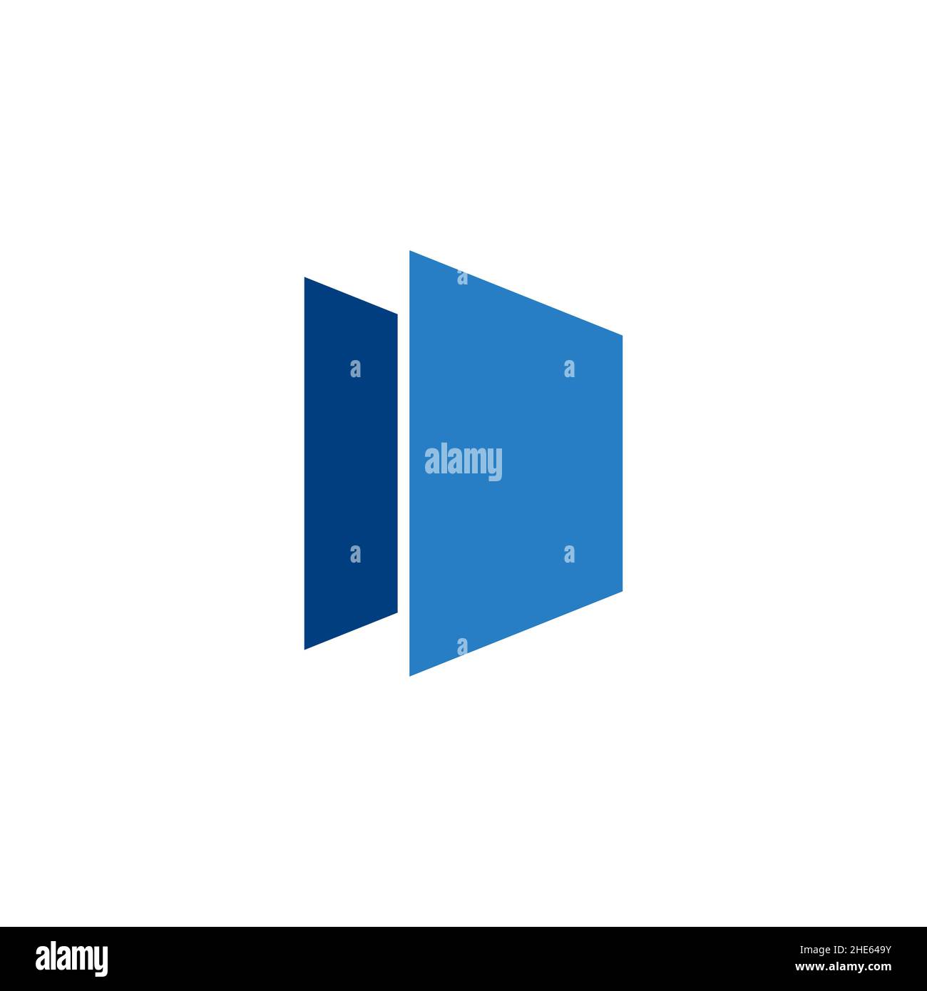 blue building logo design vector illustration Stock Vector Image & Art ...