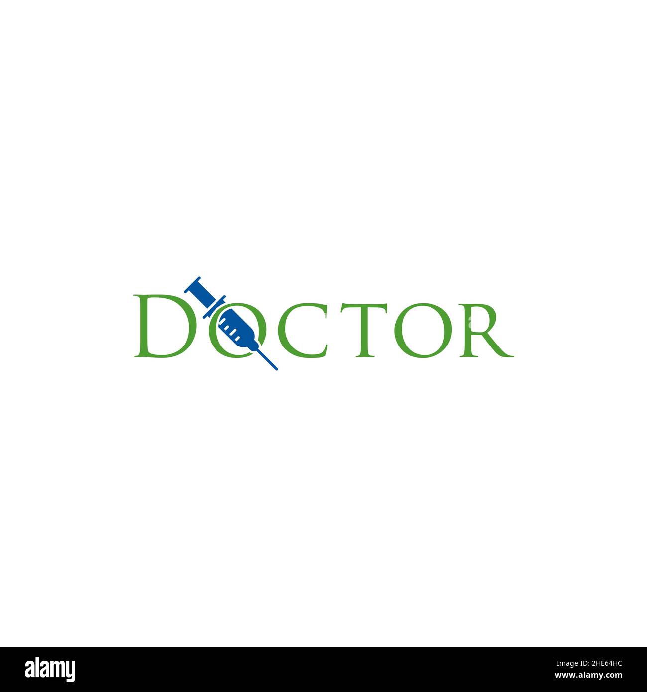 doctor text with syringe design vector concept Stock Vector Image & Art ...