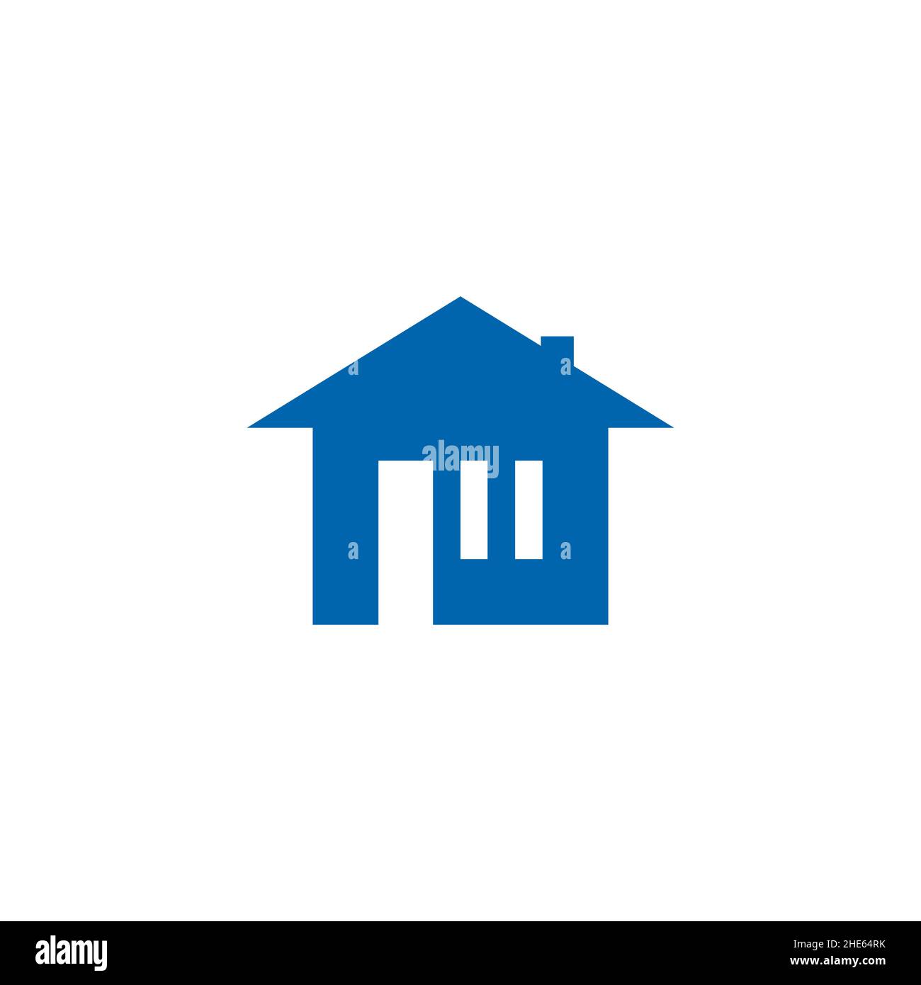 blue home logo design concept. vector illustration Stock Vector Image ...