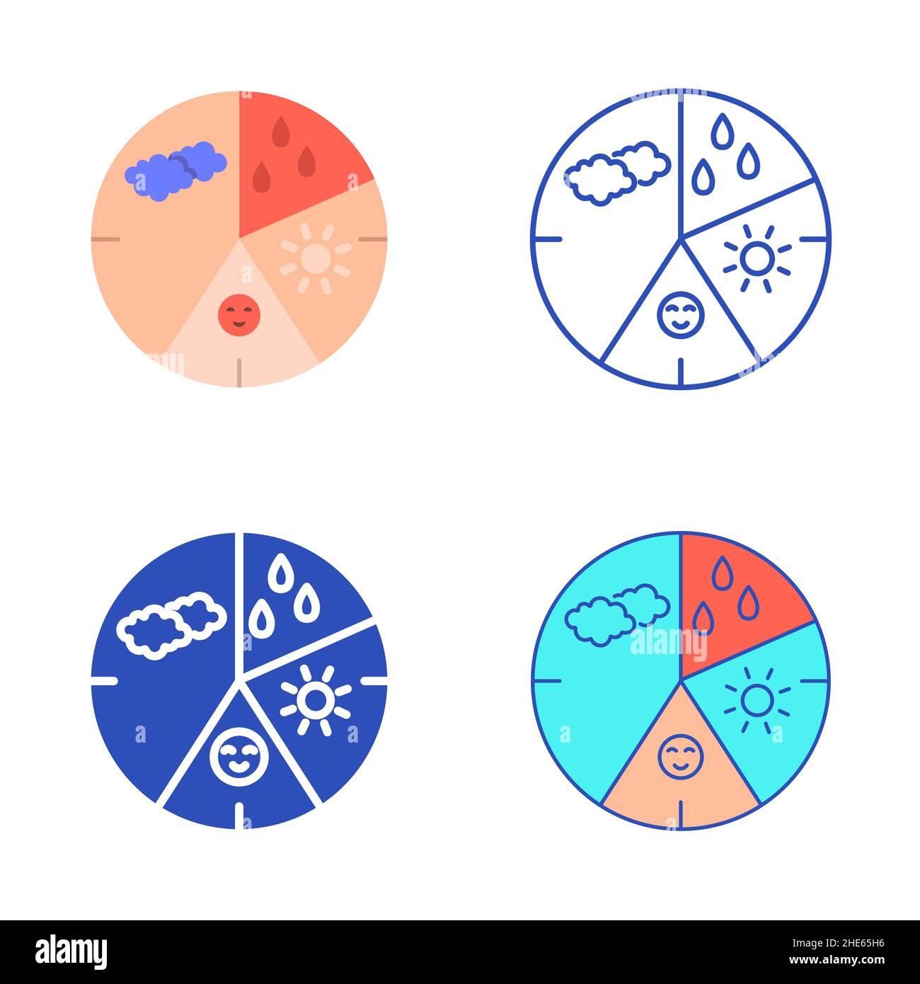 Menstrual period cycle icon in line style. Menstruation calendar symbol ...