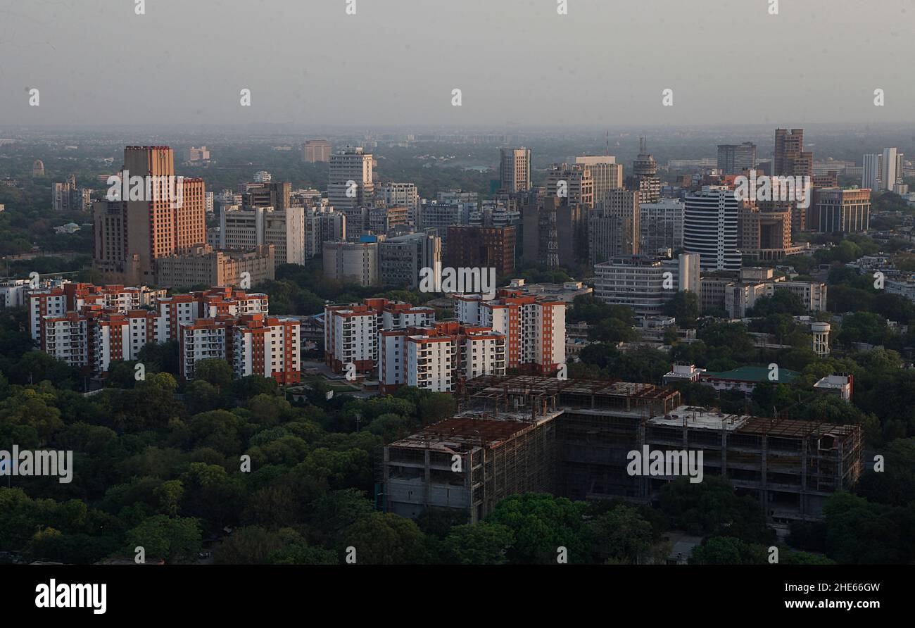 An aerial view of Indian national capital, New Delhi Stock Photo - Alamy
