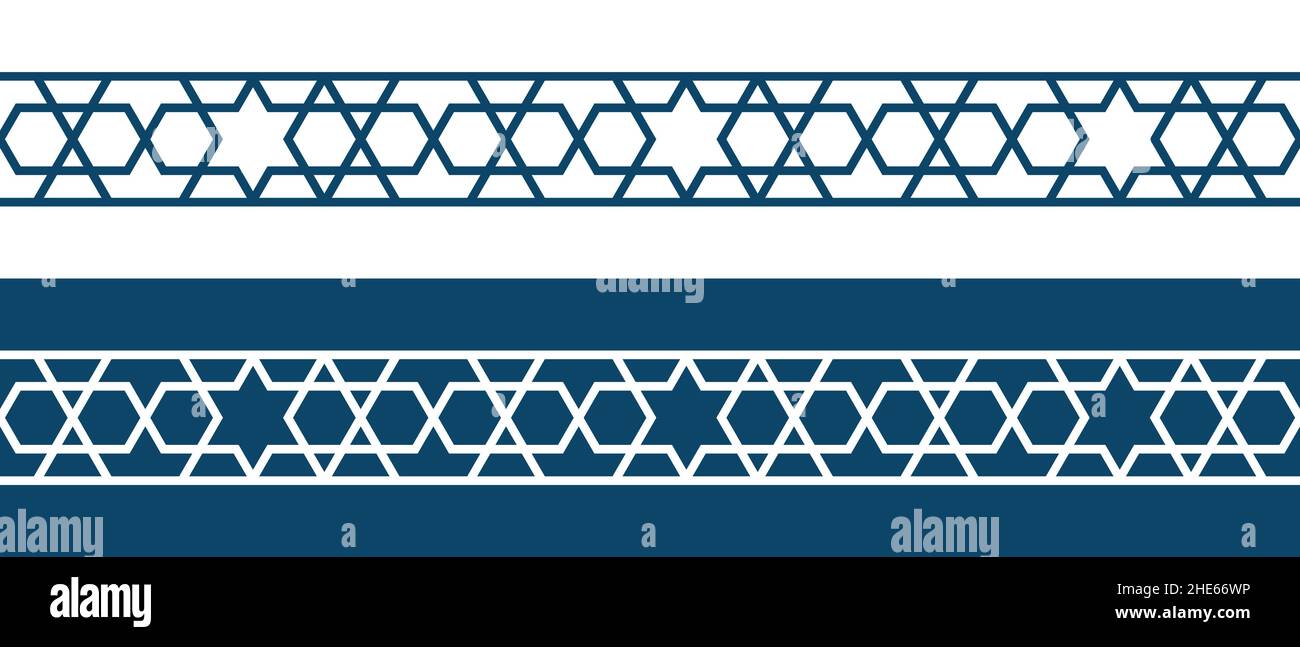 Islamic ornament pattern border for Ramadan card Stock Vector Image ...