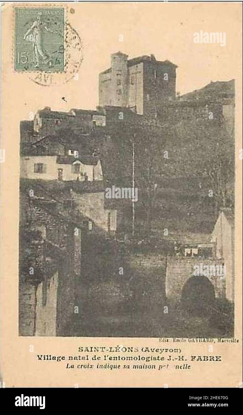Saint-Léon (Aveyron) - Maison de Jean-Henri Fabre Stock Photo - Alamy