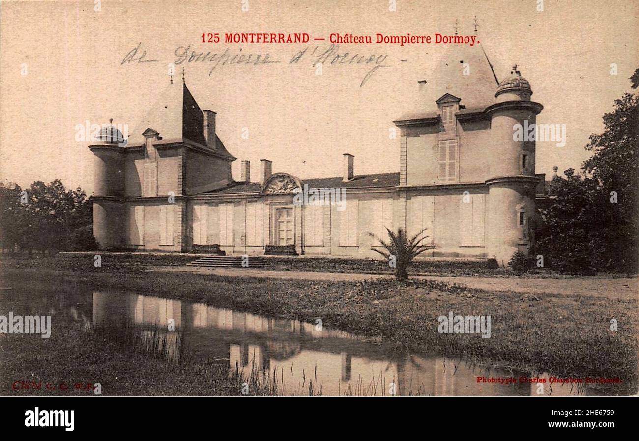 Saint-Louis-de-Montferrand - château Dompierre Dormoy 1a Stock Photo ...