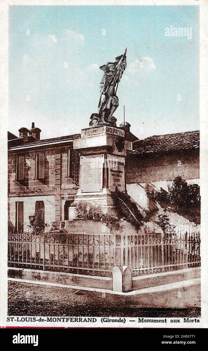 Saint-Louis-de-Montferrand - Monument aux morts 1 Stock Photo - Alamy