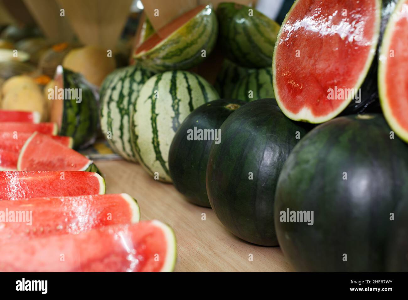 Watermelons in group hi-res stock photography and images - Alamy
