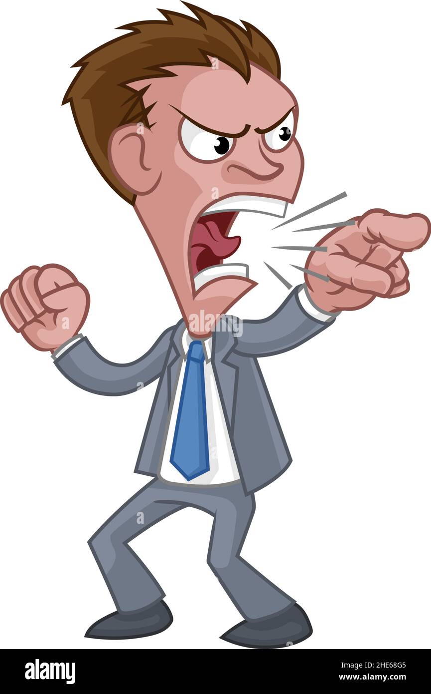 Mean boss Stock Vector Images - Alamy