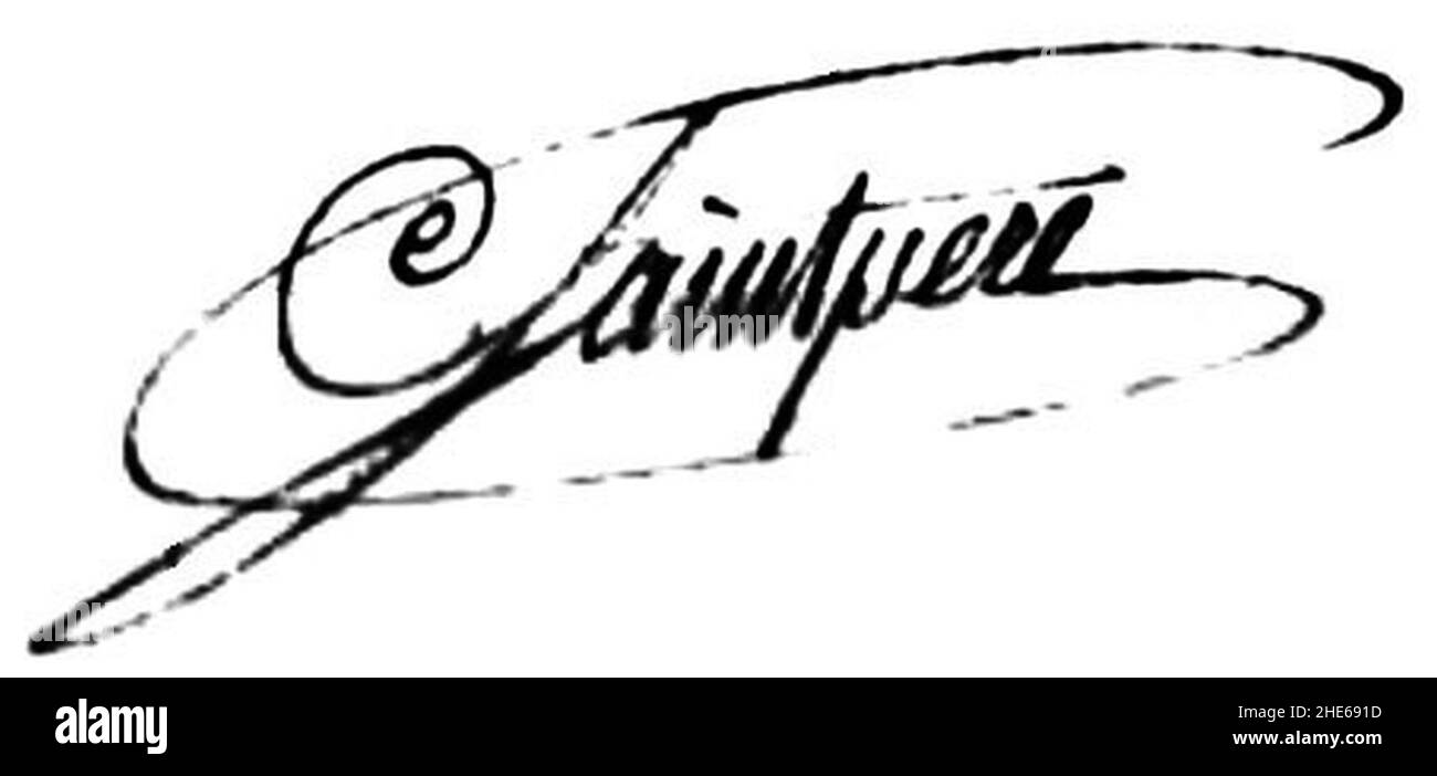 Saintpère, Claude (signature Stock Photo - Alamy