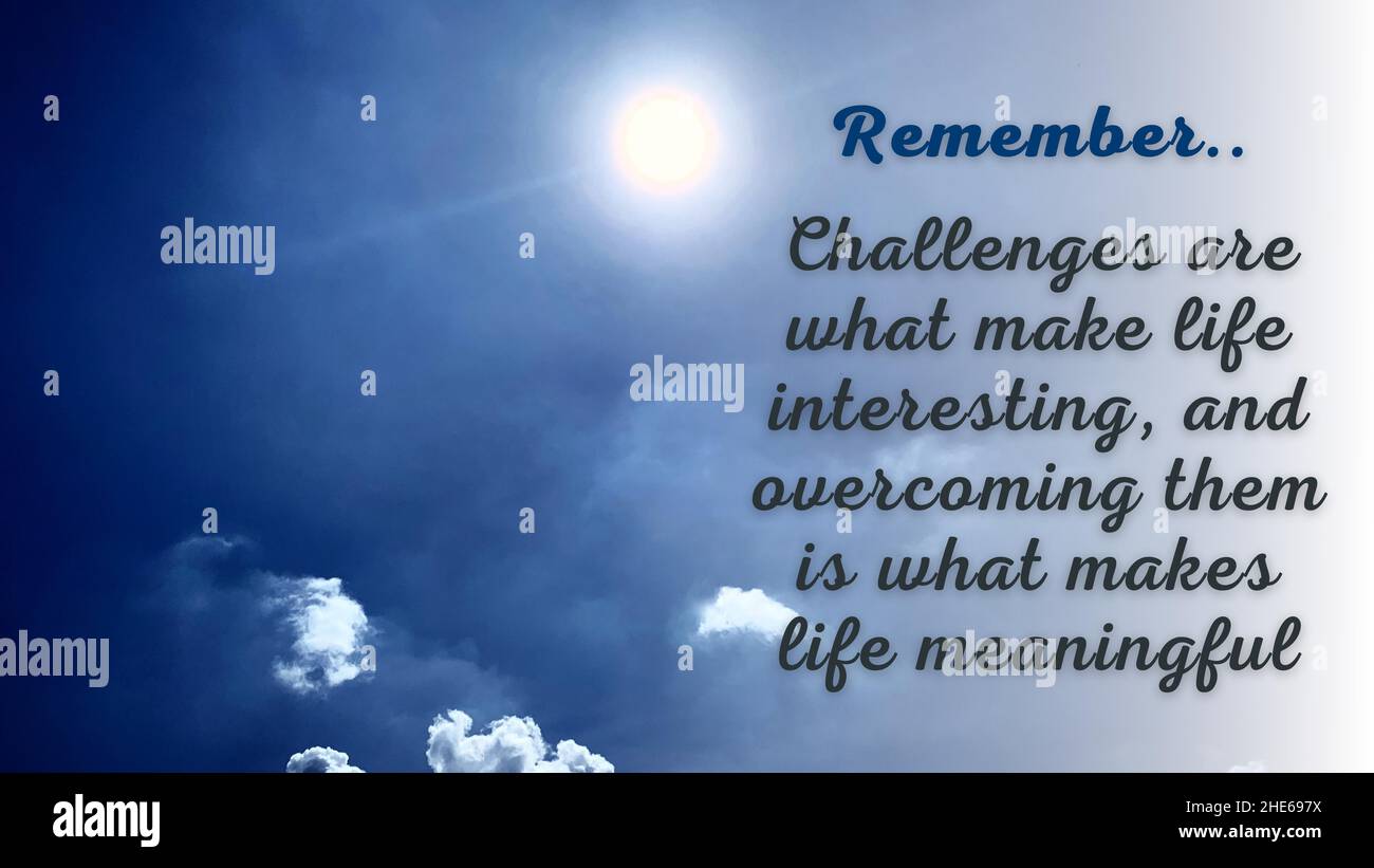 Motivational and Inspirational quotes with blue sky background ...