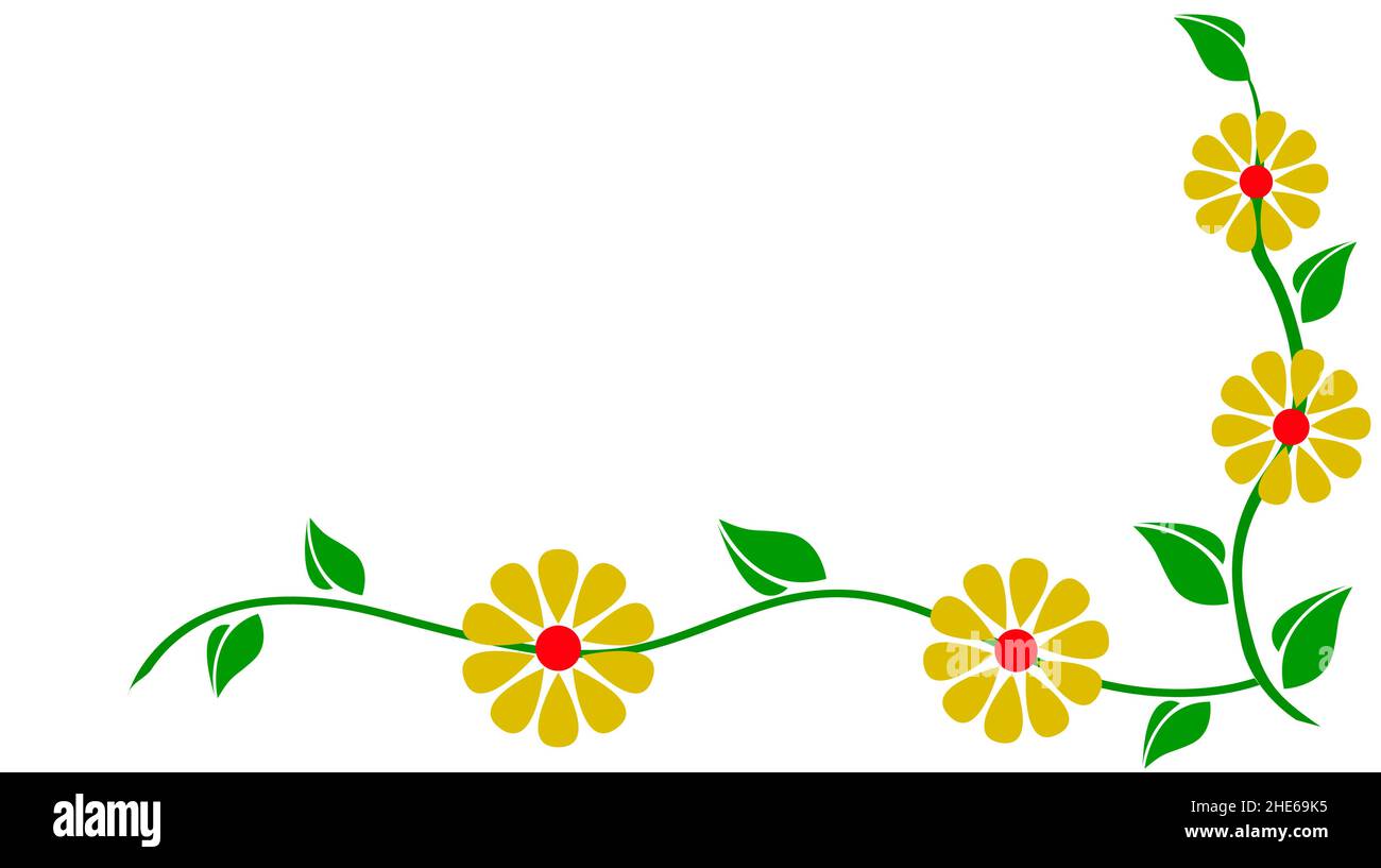 June flower border plant Stock Vector Images - Alamy