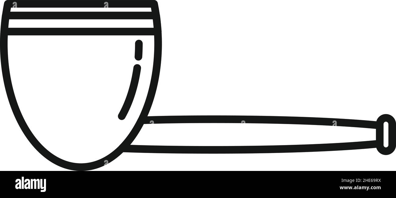 Smoker pipe icon outline vector. Smoke tobacco. Cigar drawing Stock ...