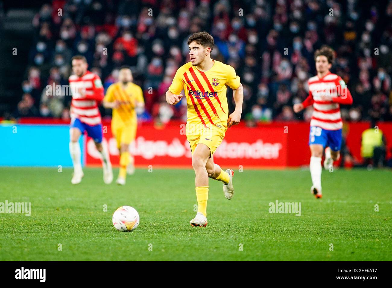 Ez Abde in action during the La Liga Santander match between Granada CF ...