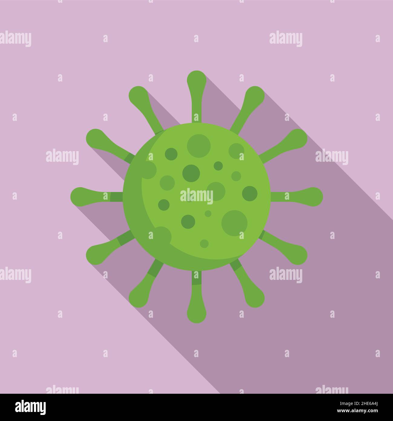 Tonsillitis virus icon flat vector. Throat tonsil. Mouth anatomy Stock ...