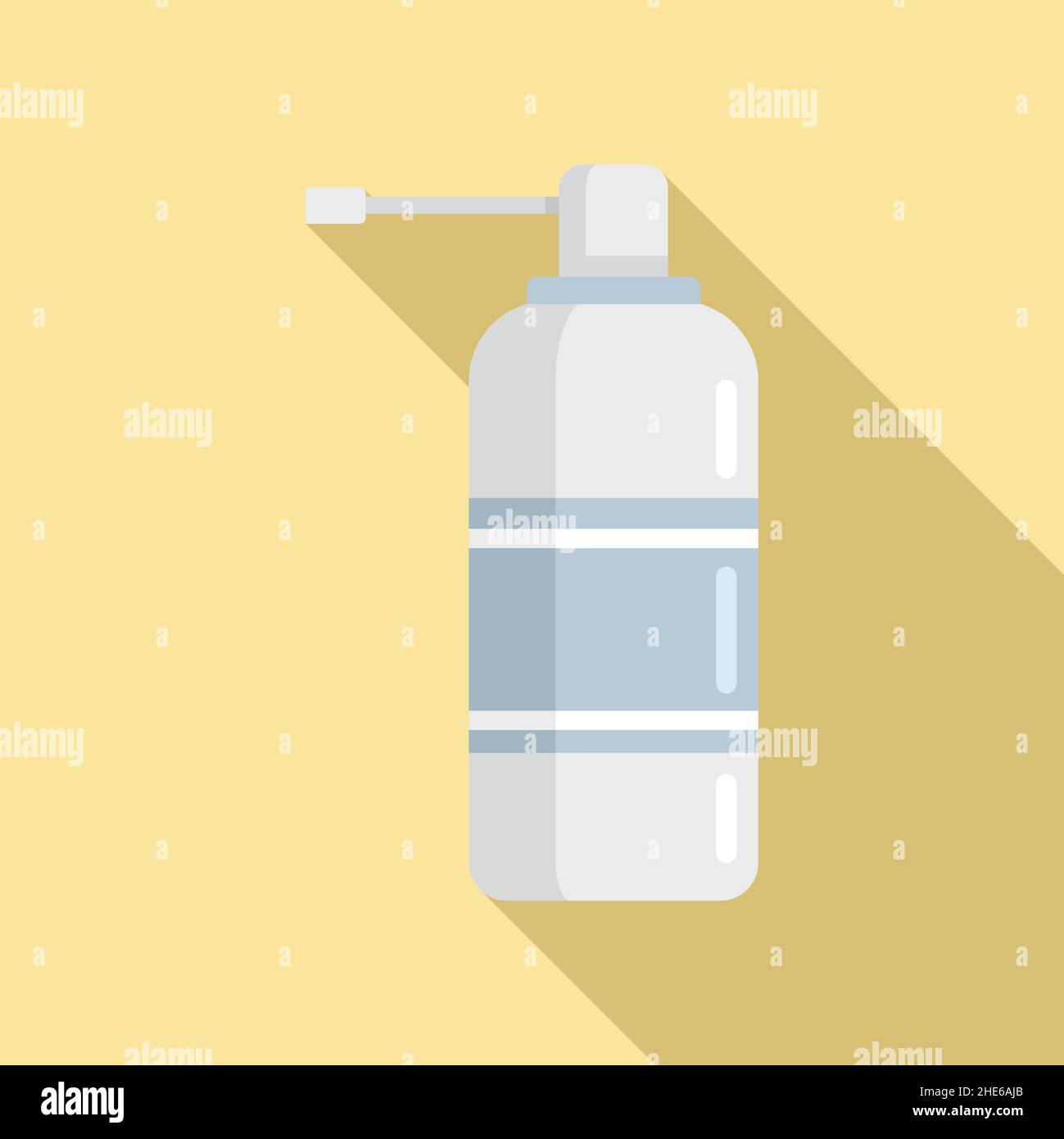 Tonsillitis spray icon flat vector. Tonsil mouth. Bacterial anatomy ...