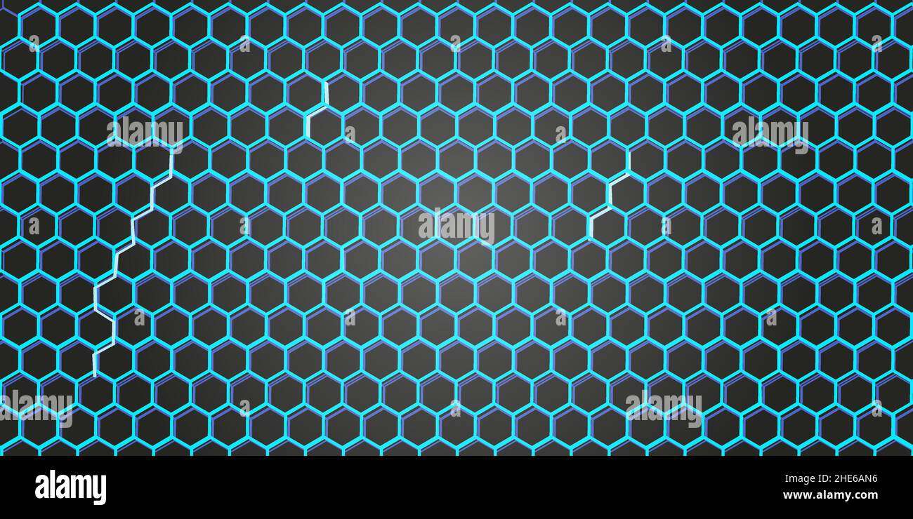 Dark blue hexagon honeycomb Stock Vector Images - Alamy