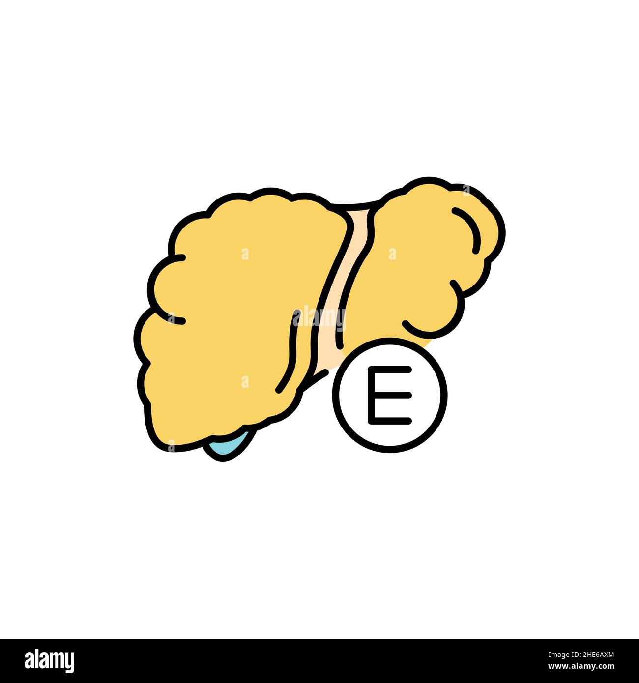 Hepatitis e color line icon. Human diseases Stock Vector Image & Art ...