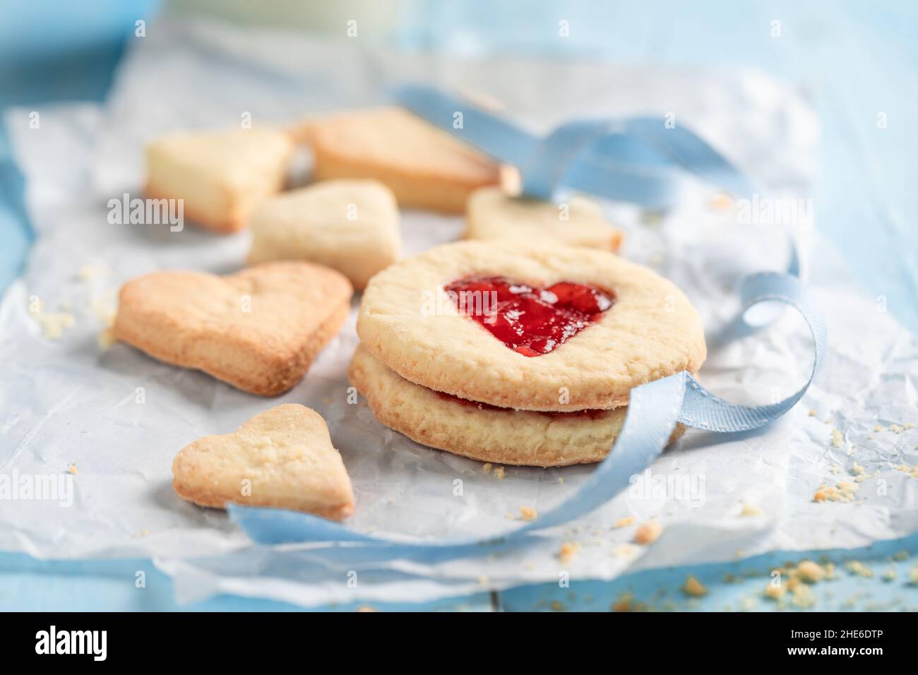 Homemade biscuits for valentine as special snack for couples ...