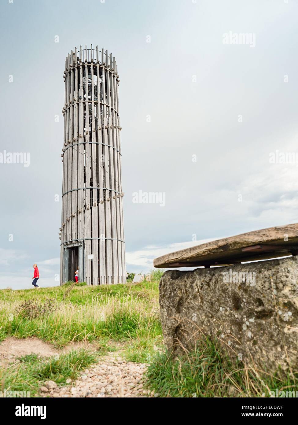Lookout tower, view tower Acacia tower. 29th of August 2021. The top of ...