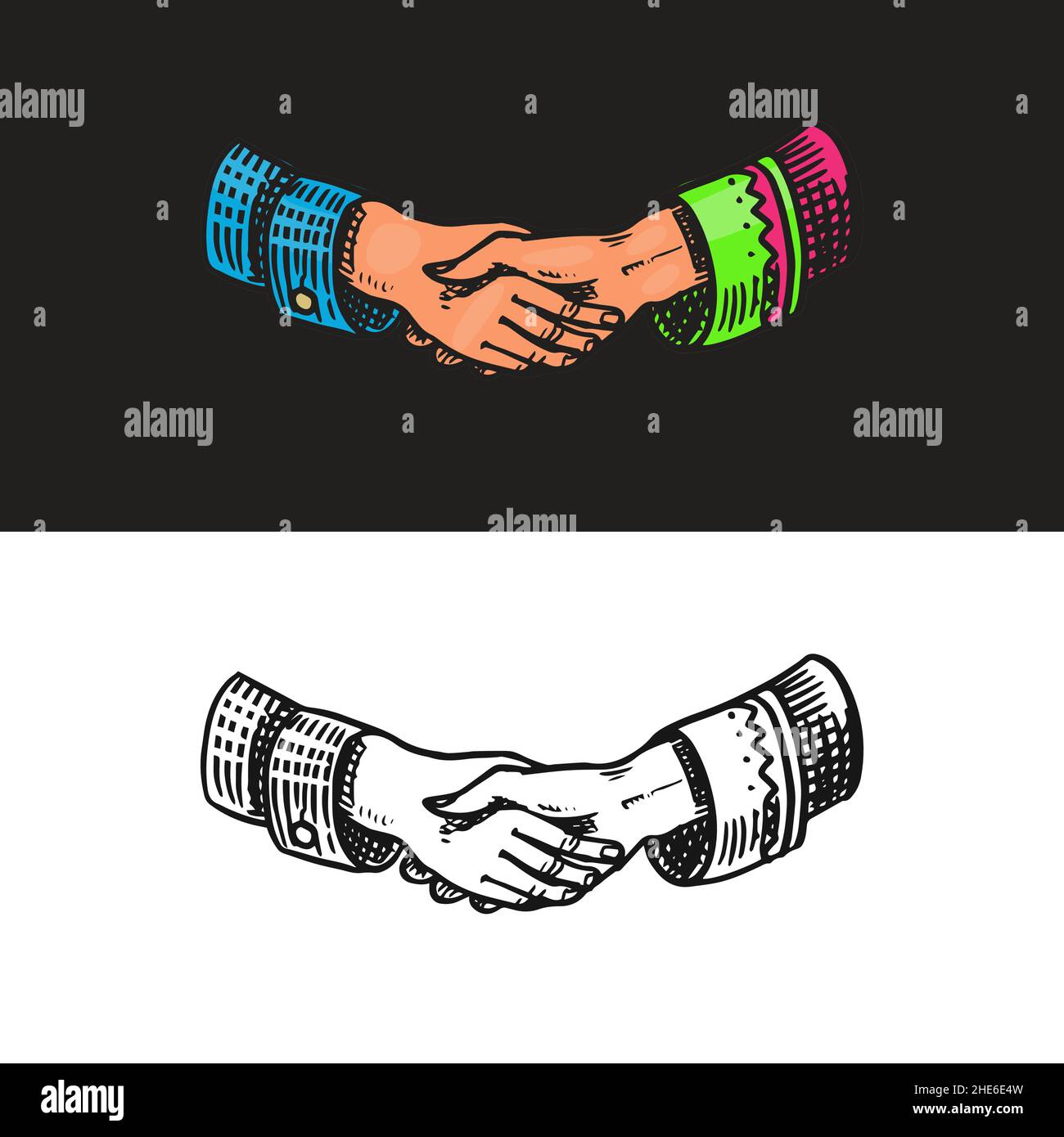 Handshake peoples. Symbol of friendship and partnership. Peace in the ...