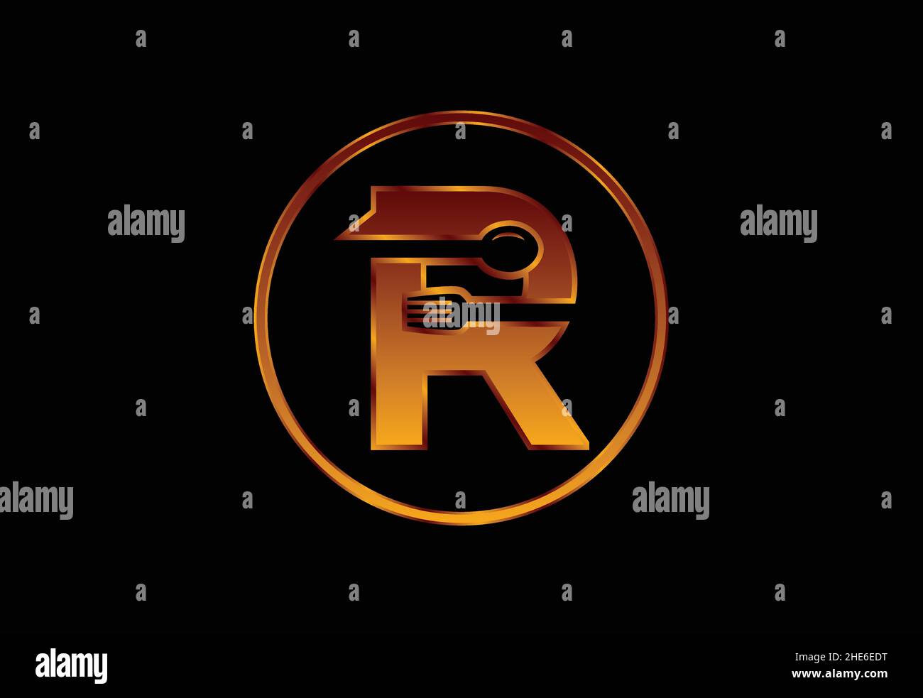Letter r fork logo hi-res stock photography and images - Alamy