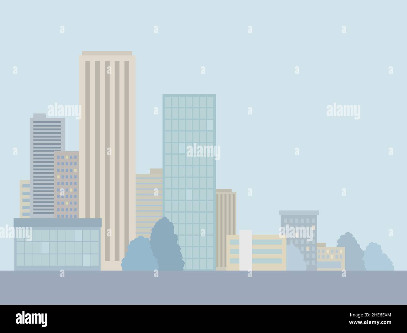 City graphic color cityscape skyline sketch illustration vector Stock ...