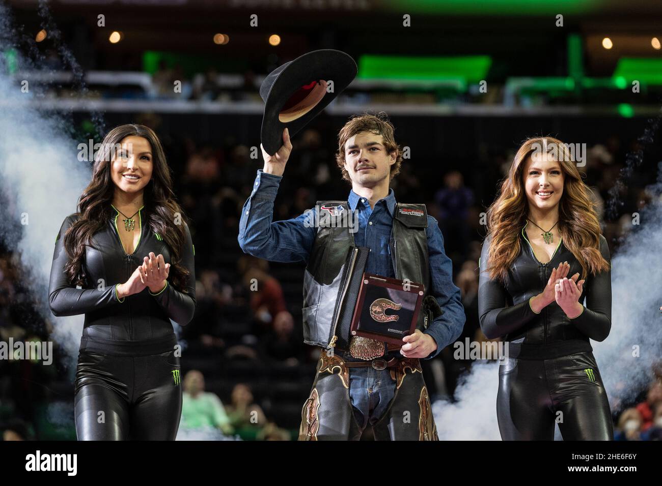 New York, USA. 08th Jan, 2022. Kyler Oliver of Roy, Utah poses with ...