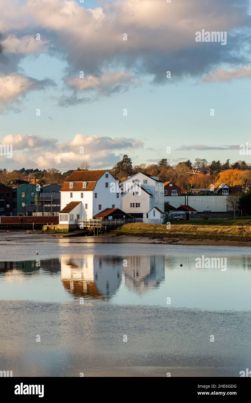Woodbridge Tide Mill in Woodbridge, Suffolk, on the banks of the River ...