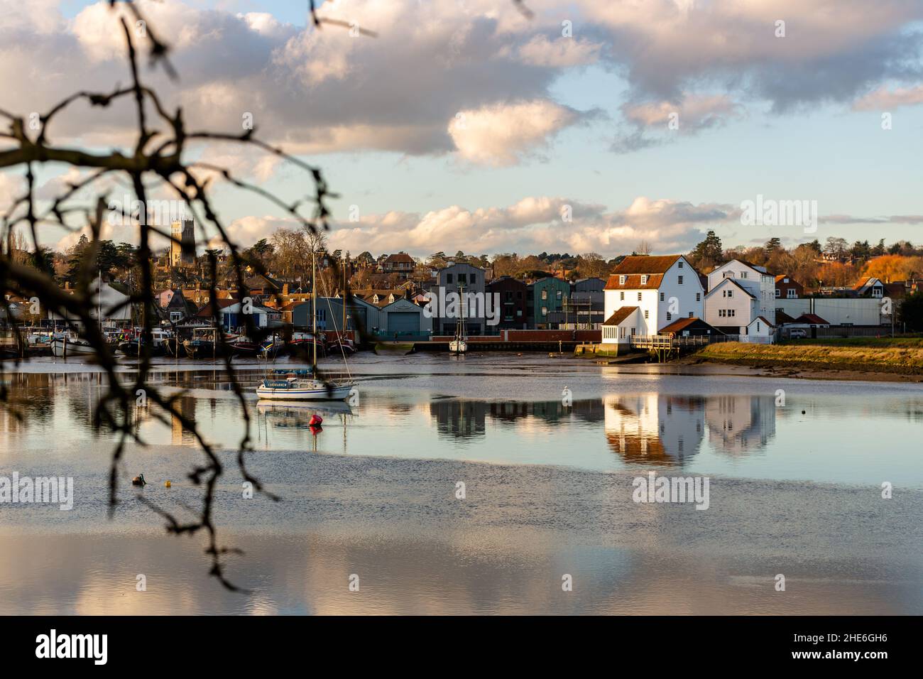 Woodbridge Tide Mill in Woodbridge, Suffolk, on the banks of the River ...