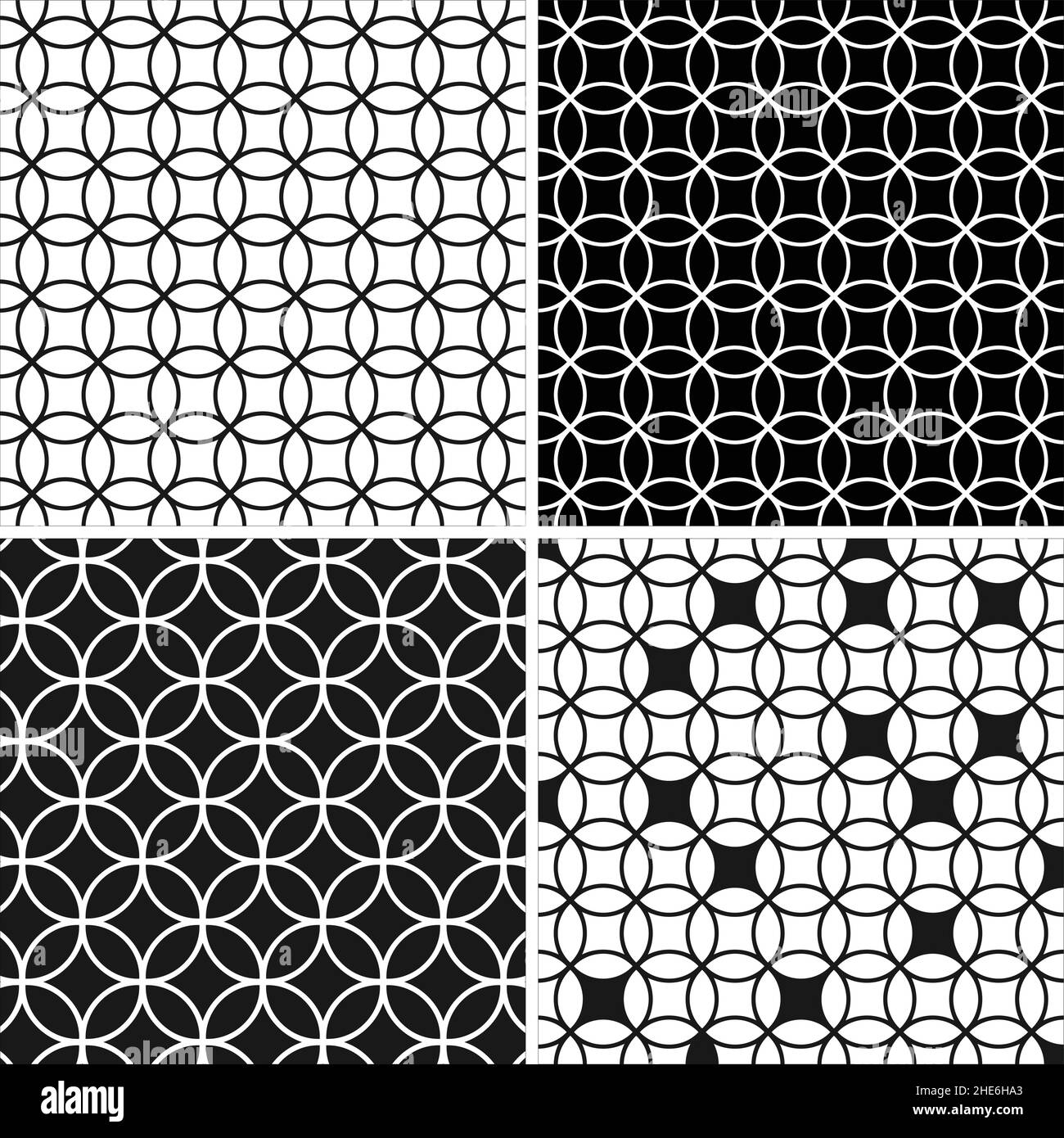Collection of seamless geometric patterns Stock Vector Image & Art - Alamy